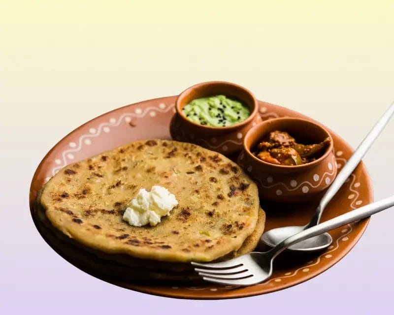 Butter Roti- Soft Whole Wheat Bread Brushed with Butter